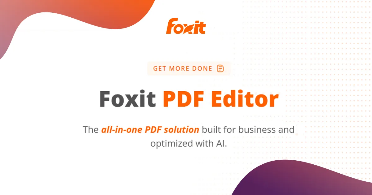 Edit PDFs with Free Online PDF Editor | Foxit